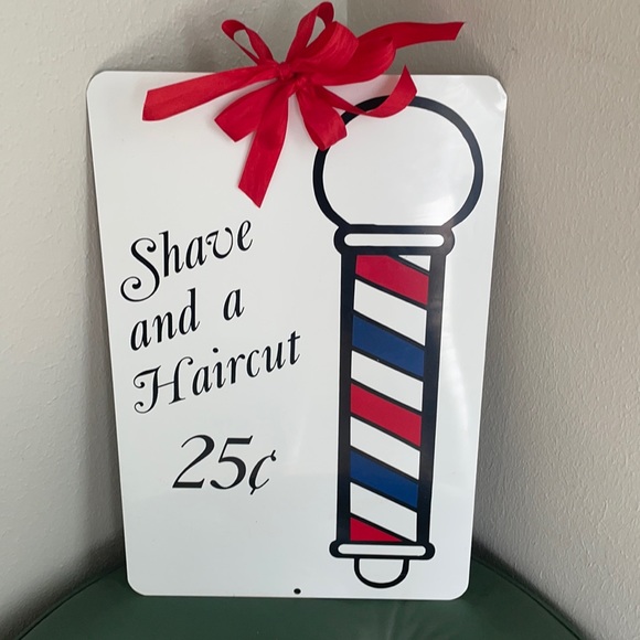 Wall Decor | Vintage Barber Sign | Poshmark